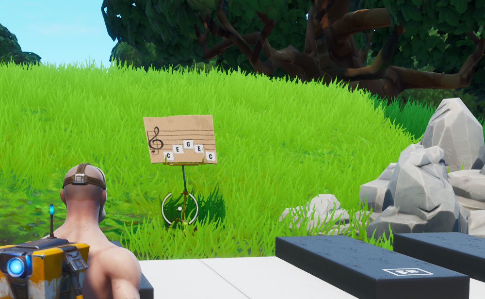 Fortnite Oversized Piano Location (Season 10) - How-to Play Sheet Music ...