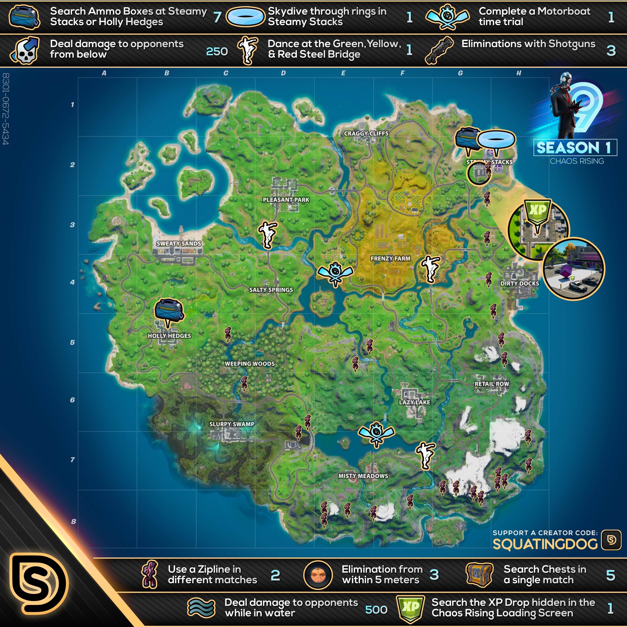 Fortnite Chaos Rising Challenges - Cheat Sheet, Loading Screen, Week 9 ...