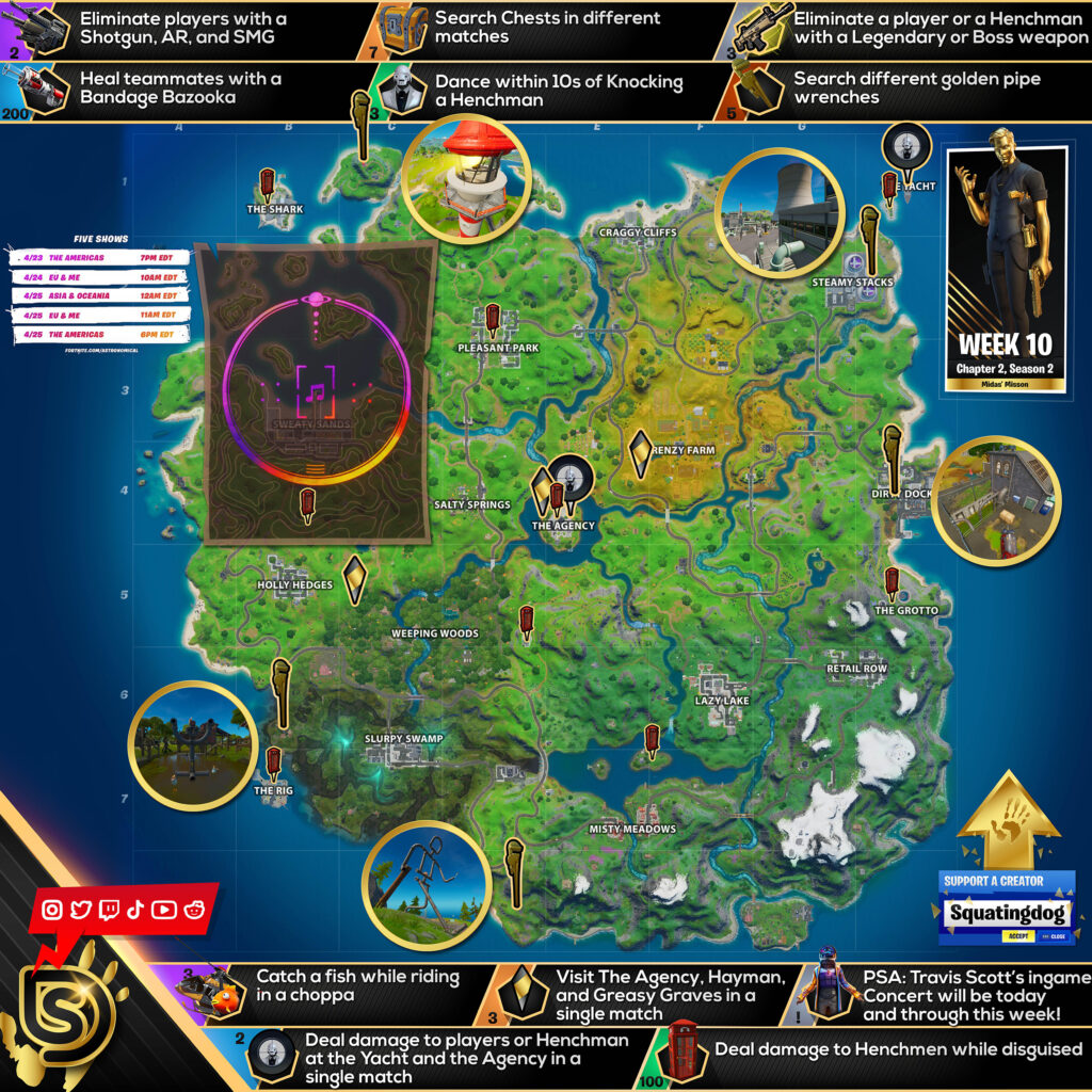 Fortnite Midas Challenges Guide & Cheat Sheet! - Pro Game Guides