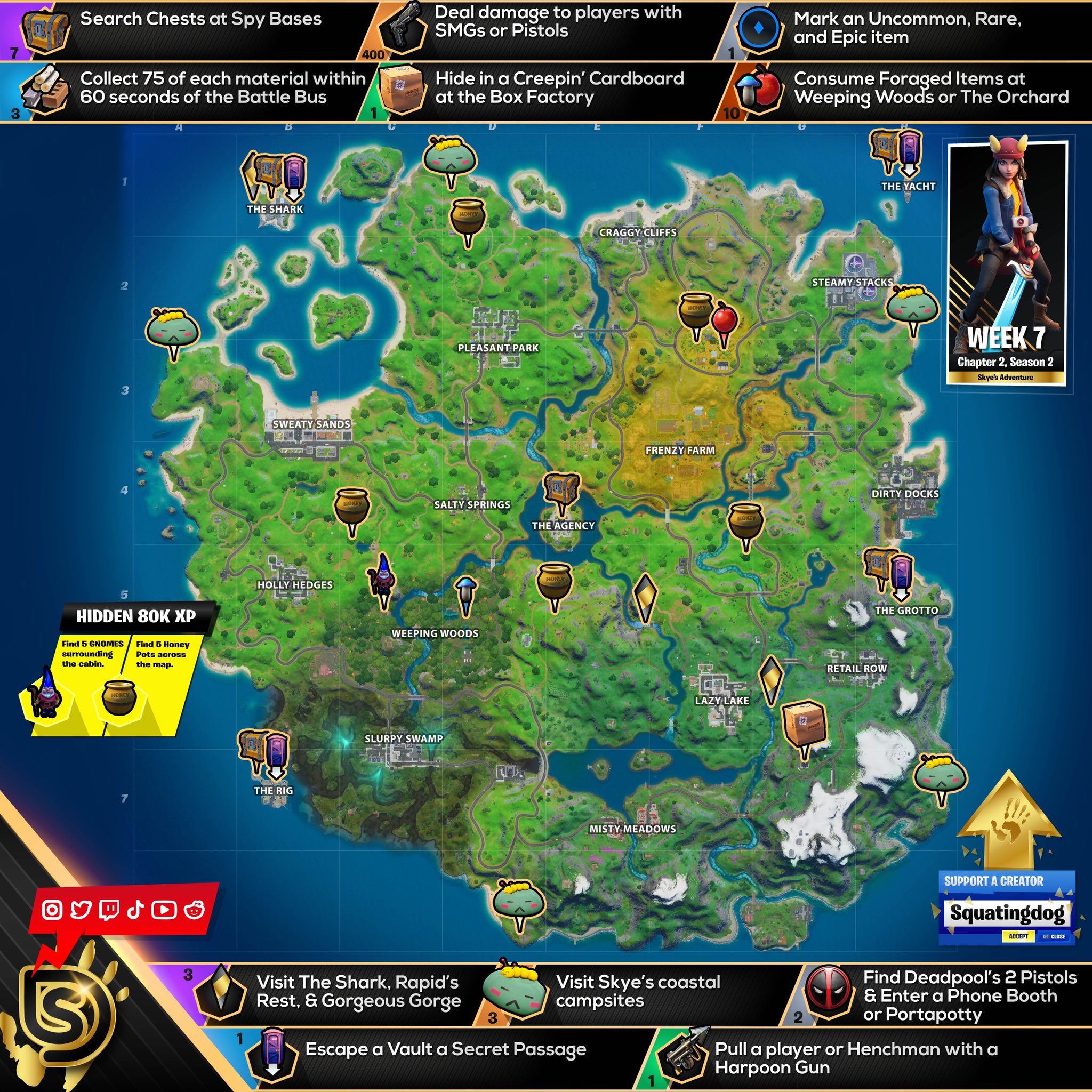 Fortnite Skye Challenges Guide & Cheat Sheet! | Pro Game Guides