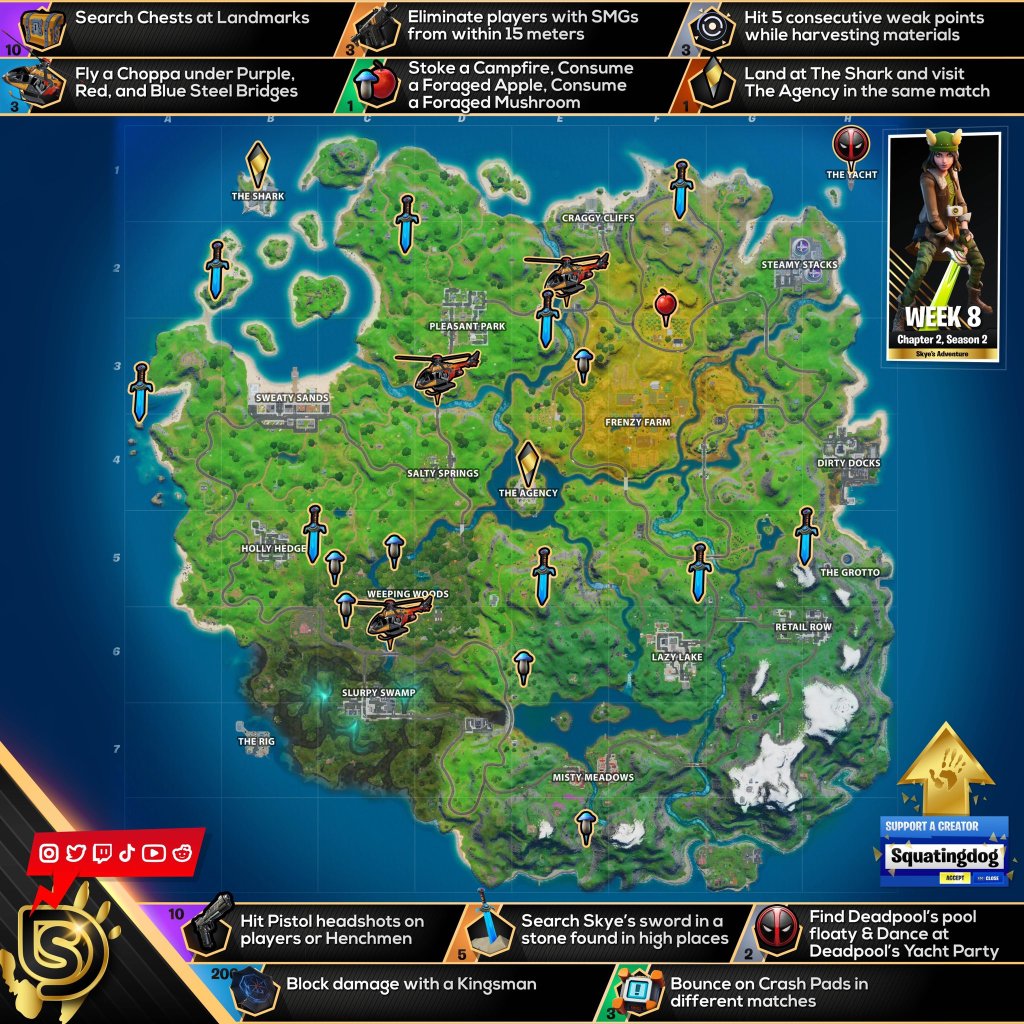 Fortnite Skye Challenges Guide & Cheat Sheet! | Pro Game Guides