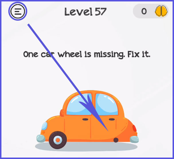 Braindom Level 57 Answer (Fix Missing Car Wheel) | Pro Game Guides
