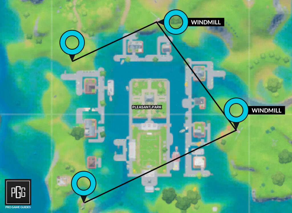 Fortnite Pleasant Park Floating Ring Locations - All Blue Rings! - Pro ...