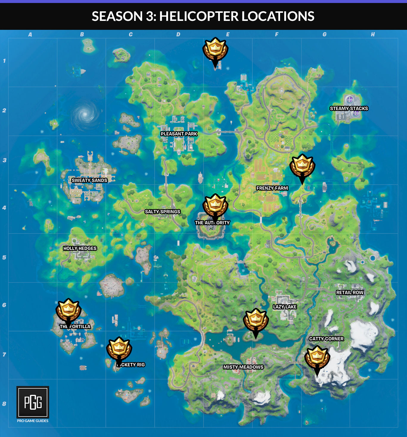 Fortnite Season 3 Week 3 Challenges Guide - Cheat Sheet - Pro Game Guides