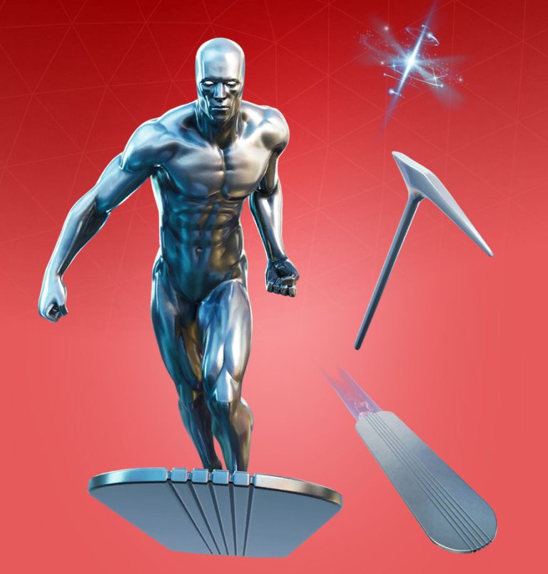 Fortnite Silver Surfer Skin - Character, PNG, Images - Pro Game Guides