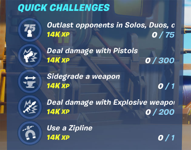 What are quick challenges in Fortnite? | Pro Game Guides