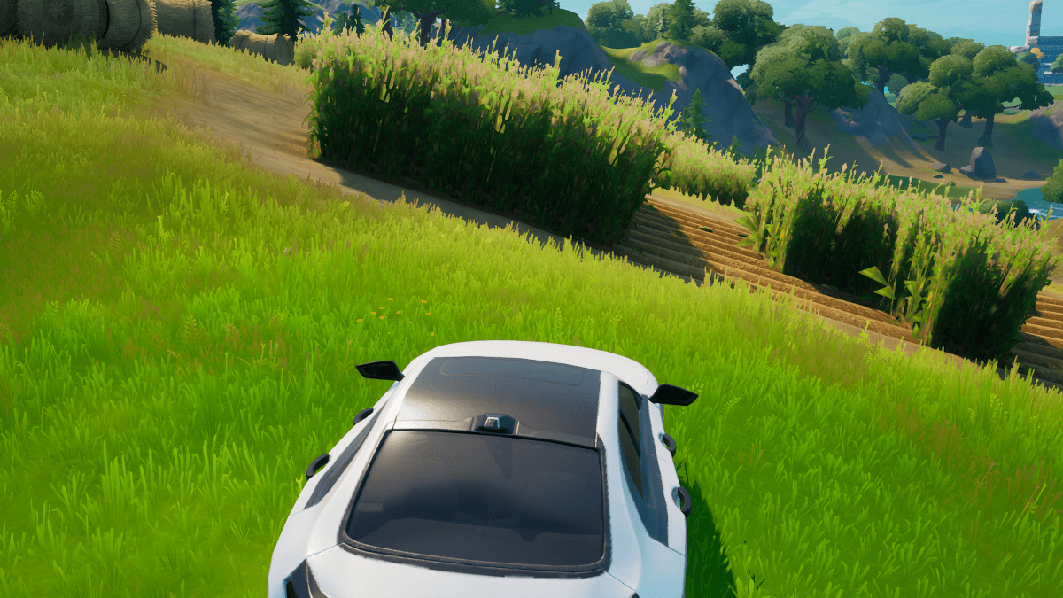 How to Drive a car through the corn field at Steel Farm | Fortnite ...