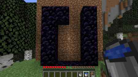 How to Make a Nether Portal with Lava and Water in Minecraft | Pro Game ...