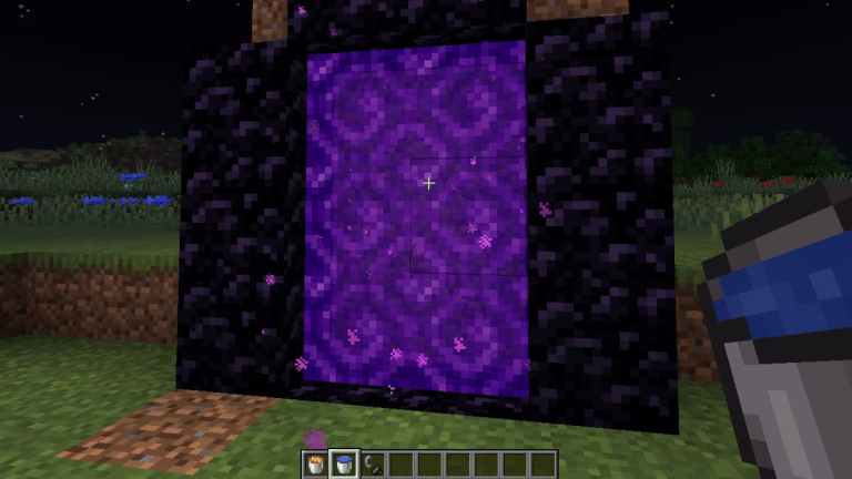 How to Make a Nether Portal with Lava and Water in Minecraft | Pro Game ...