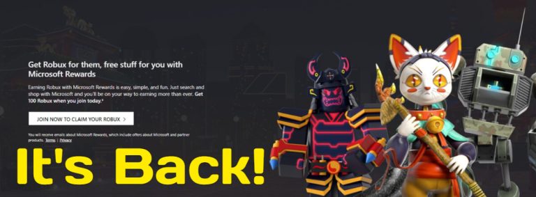 Microsoft Rewards: Free Robux Promotion returns through Points system ...