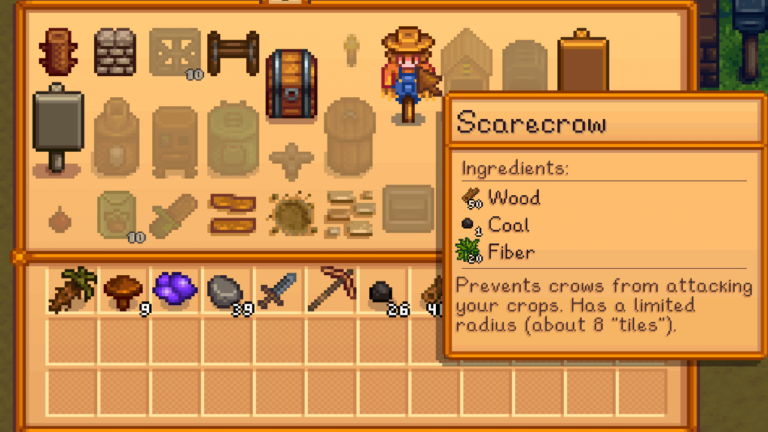 How to make a Scarecrow in Stardew Valley - Pro Game Guides