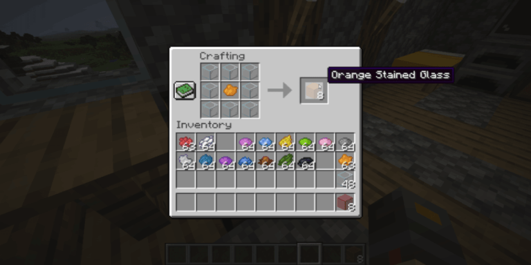 How to make Orange Stained Glass in Minecraft | Pro Game Guides