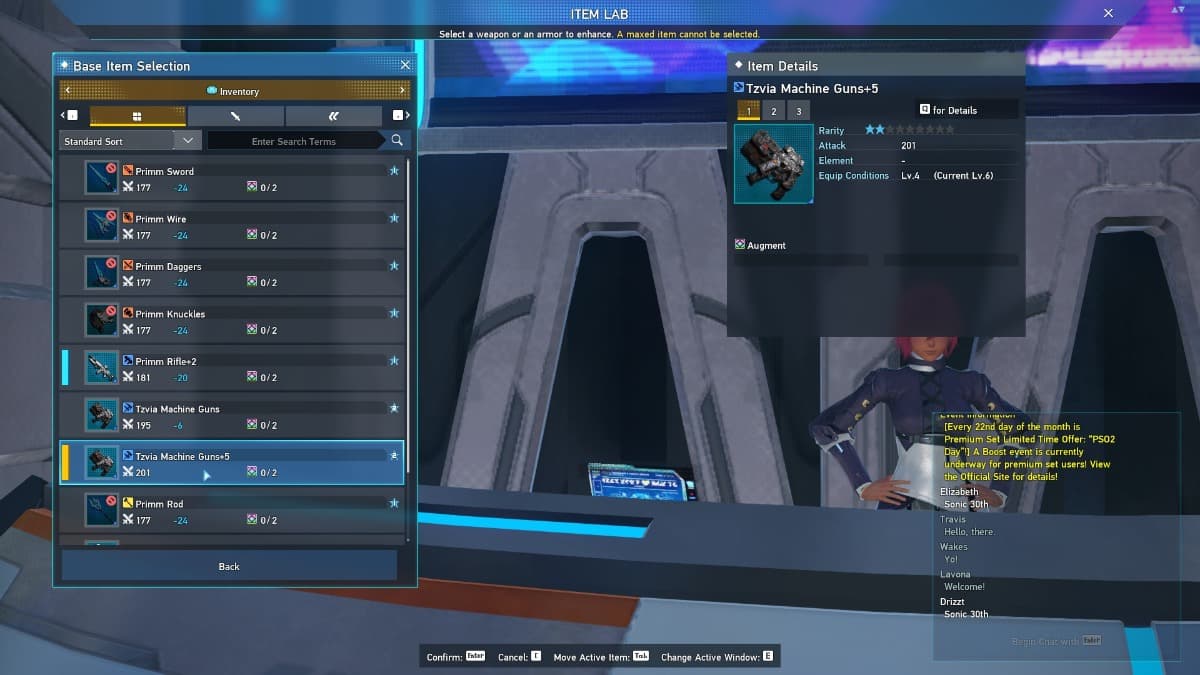 How to Enhance Weapons and Armor in Phantasy Star Online 2: New Genesis ...
