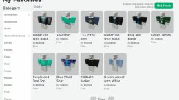 How To See Your Favorites On Roblox Clothing Accessories And Other 