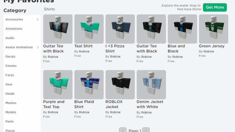 How to See Your Favorites on Roblox — Clothing, Accessories, and other ...
