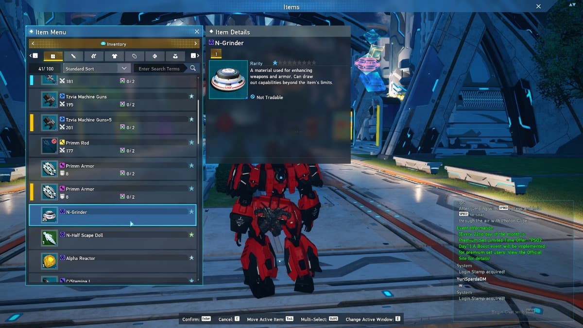 How to get and use N-Grinders in Phantasy Star Online 2 New Genesis ...