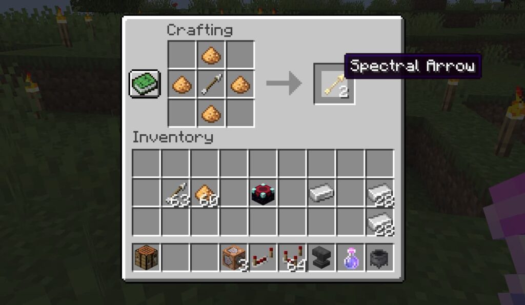 Minecraft: How to make Spectral Arrows in Minecraft? - Pro Game Guides