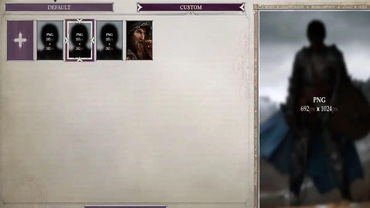 How to get and use custom portraits in Pathfinder: Wrath of the ...