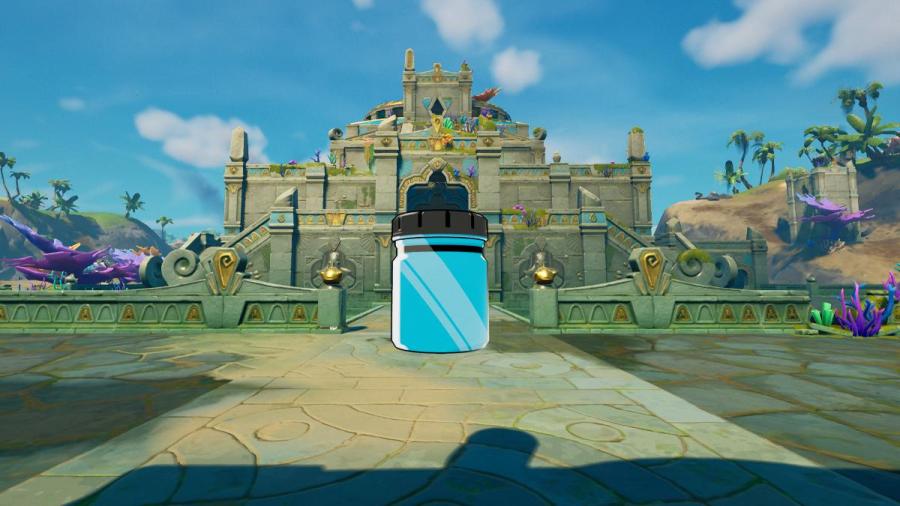 Where to Find Bottles of Frozen Blue at Coral Castle in Fortnite | Pro ...