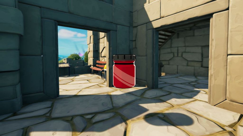 Where to Find Bottles of Knightly Crimson at Fort Crumpet in Fortnite ...