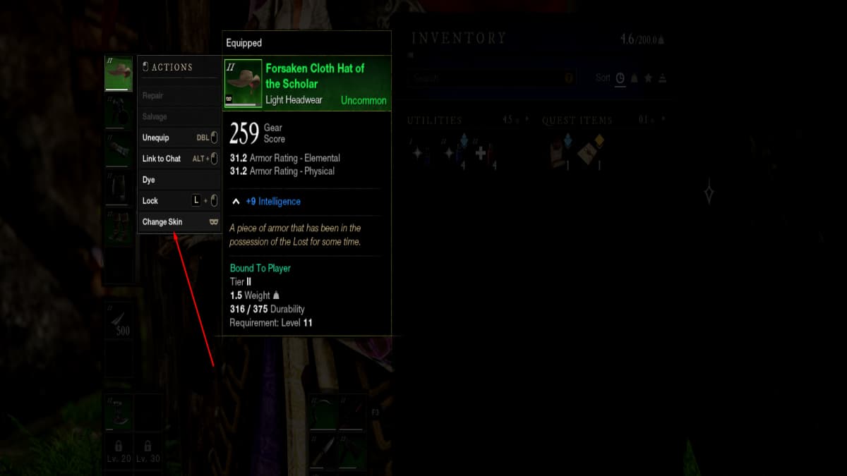 How to equip skins in New World | Pro Game Guides
