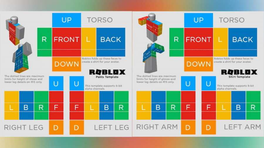 All Roblox clothing templates: shirts, pants & more | Pro Game Guides