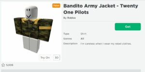 How to get the Bandito Army Jacket in Roblox | Twenty One Pilots ...