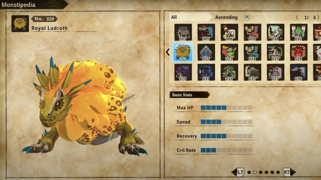 All Monsties in Monster Hunter Stories 2: Wings of Ruin - Pro Game Guides