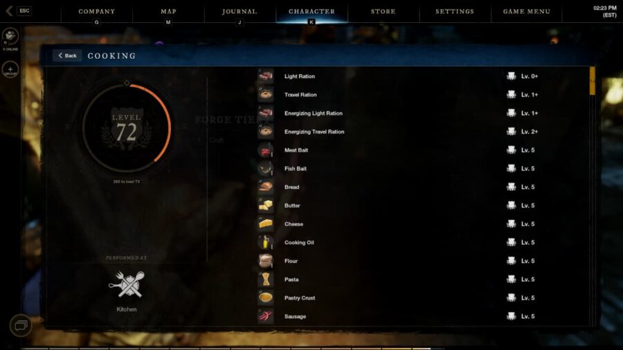 New World Cooking Leveling Guide - Pro Game Guides