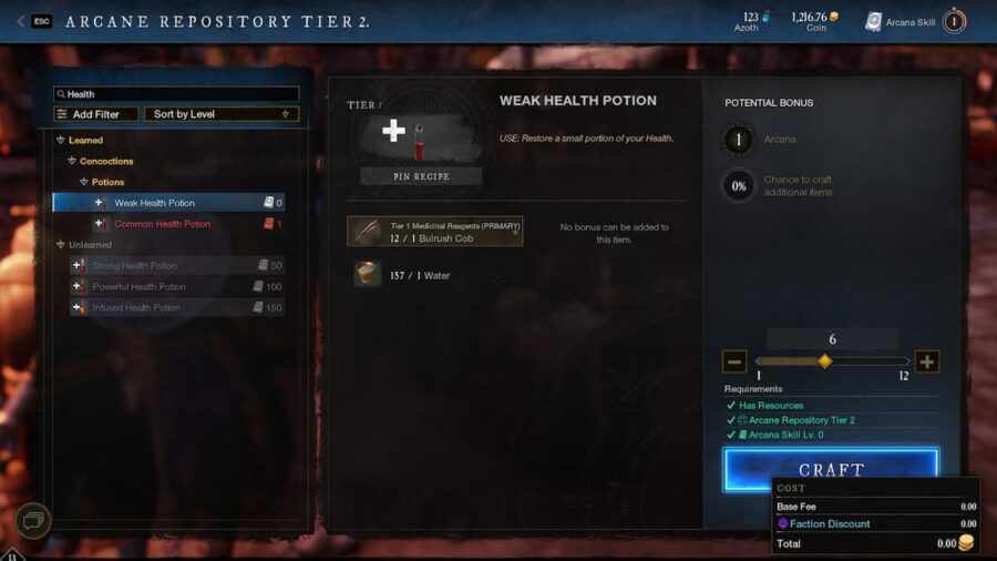 How to Make Health Potions in New World - Pro Game Guides