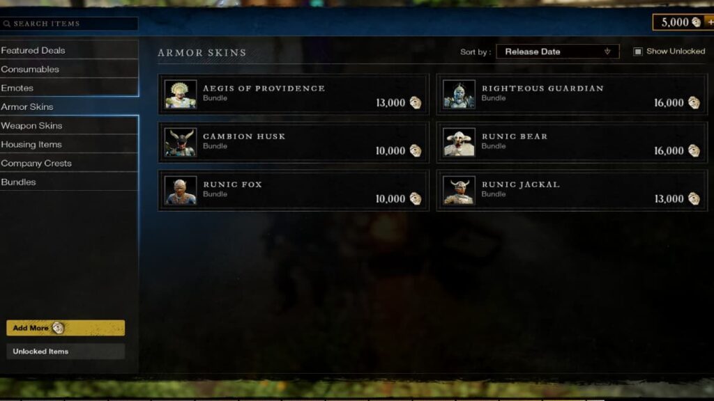 How to buy and get Skins in New World? - Pro Game Guides