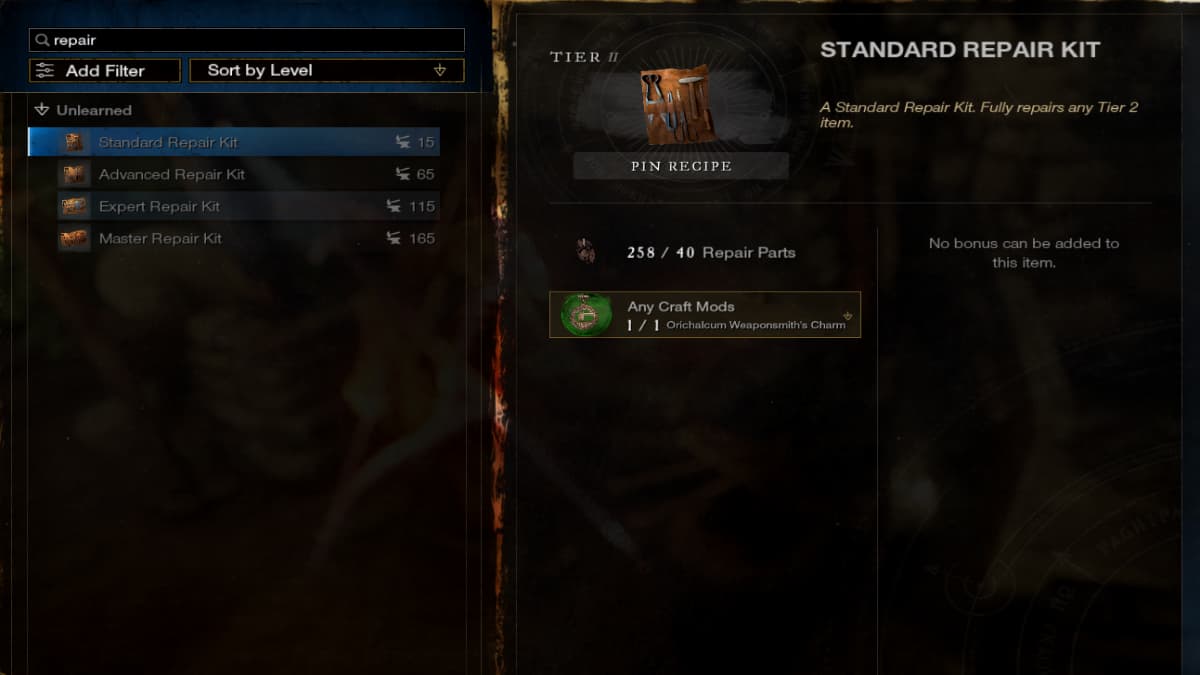 How to make and use repair kits in New World | Pro Game Guides