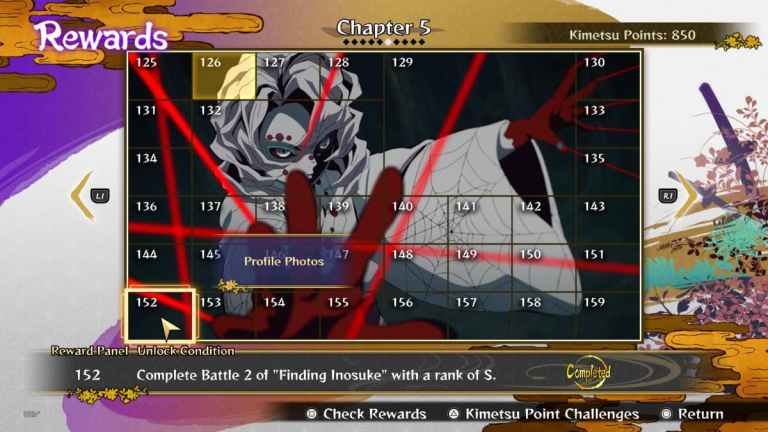 Demon Slayer: Hinokami Chronicles Chapter 5 Reward Panel Guide | Pro ...