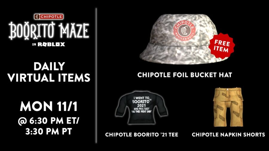 Release dates for all free Roblox Chipotle items - Pro Game Guides