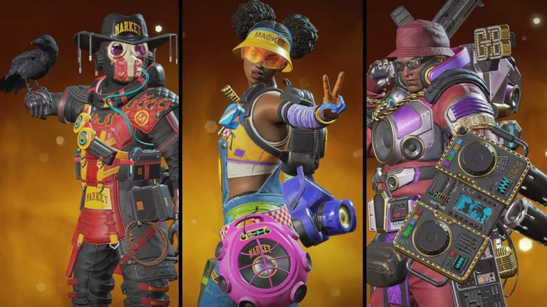All Legend skins in the Apex x Market collab store for Apex Legends ...