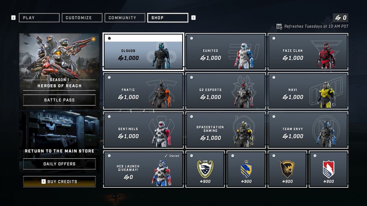 All HCS Team Skins in Halo Infinite | Pro Game Guides