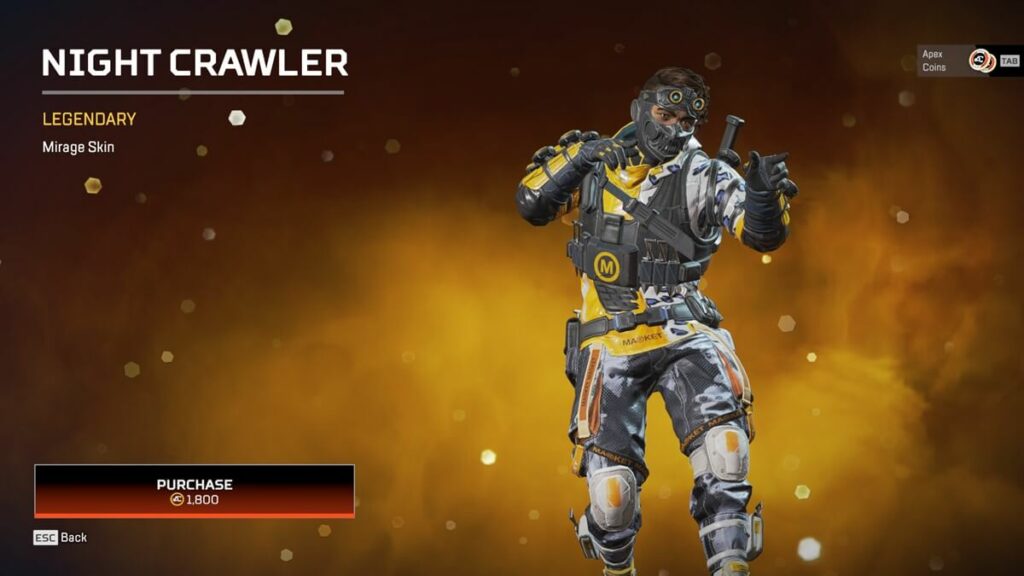 All Legend skins in the Apex x Market collab store for Apex Legends ...