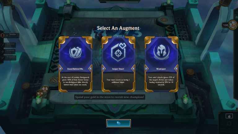 What stages do you get augments in TFT?