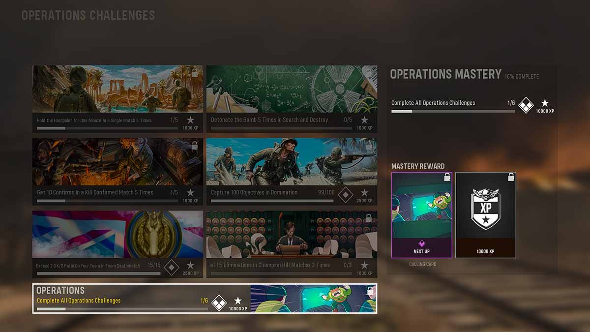 How to complete all Operations Challenges in Call of Duty: Vanguard ...