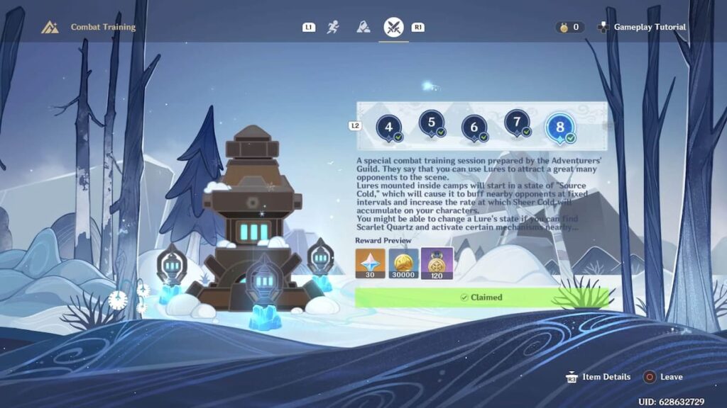 All Dust and Shadowed Snow rewards in Genshin Impact - Pro Game Guides