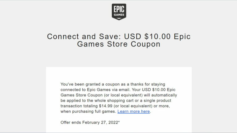 How to get a free $10 coupon for Epic Games Store - Pro Game Guides