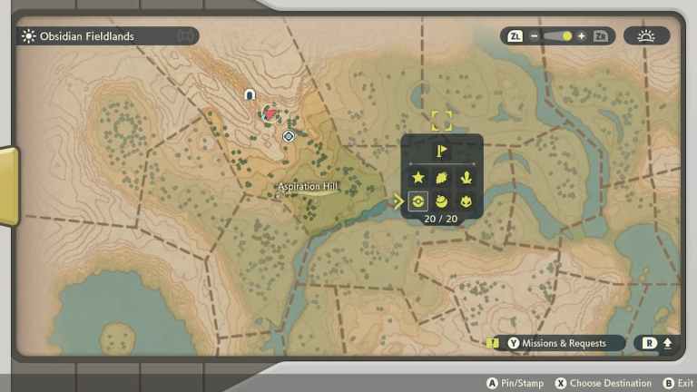 How to mark locations on the map with the Arc Phone in Pokémon Legends ...