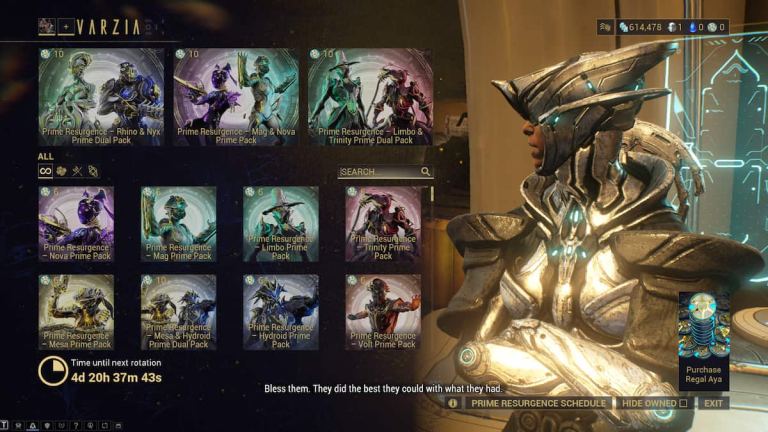 All Warframes available during Prime Resurgence Week One | Pro Game Guides