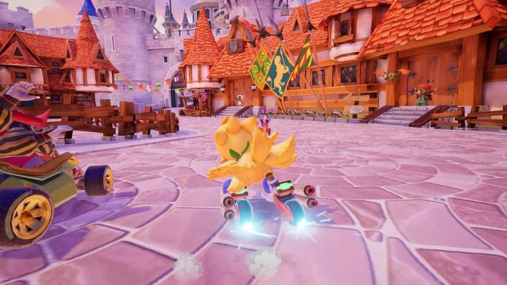 How many players can play split-screen in Chocobo GP? | Pro Game Guides