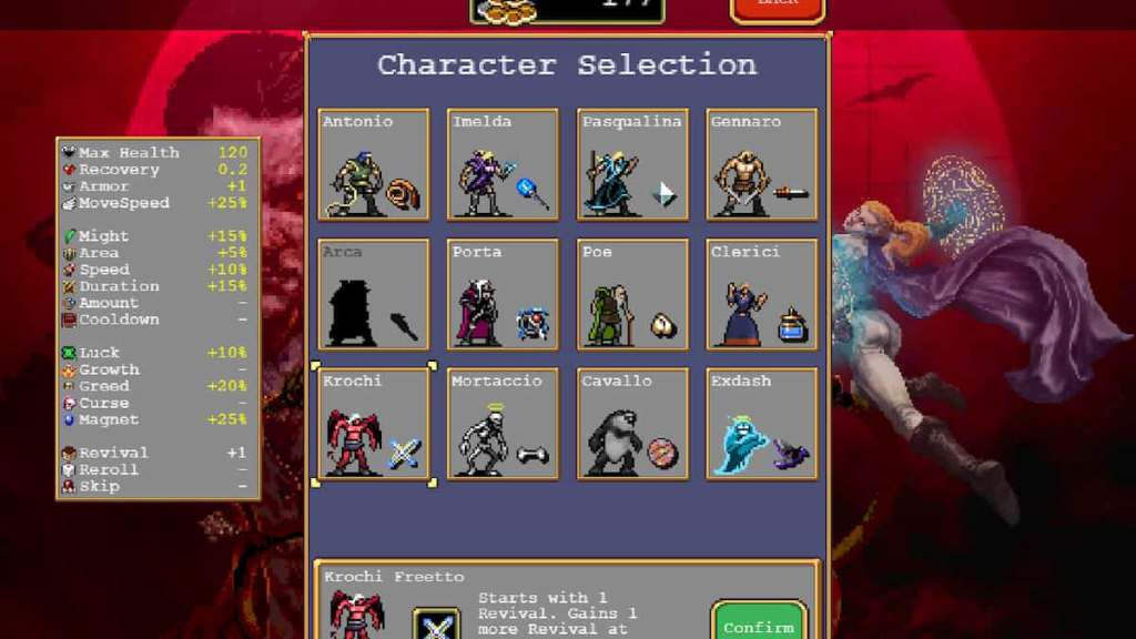 How to Unlock Krochi Freetto in Vampire Survivors | Pro Game Guides