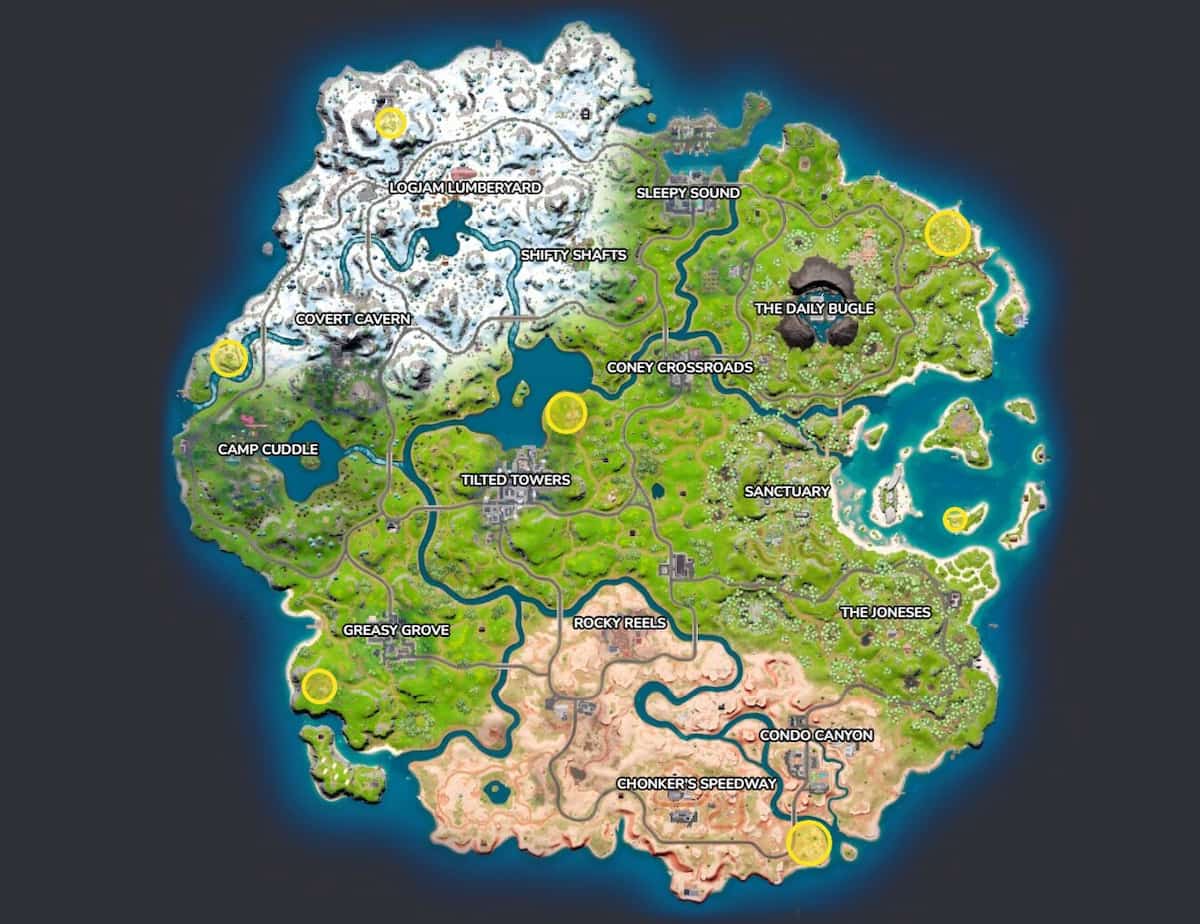Where are the Seven Outposts in Fortnite? - Pro Game Guides