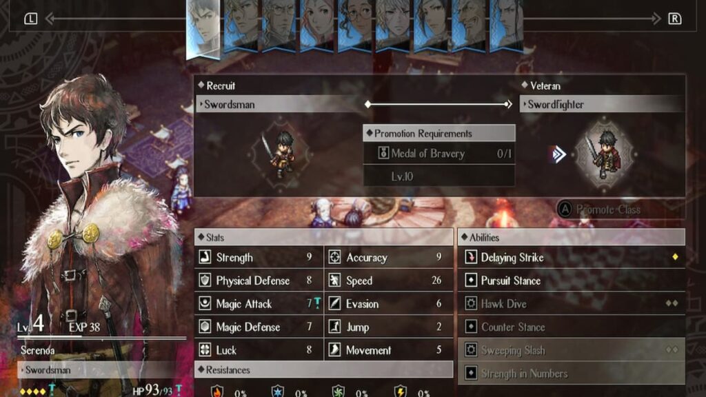 How to upgrade character Classes in Project Triangle Strategy ...