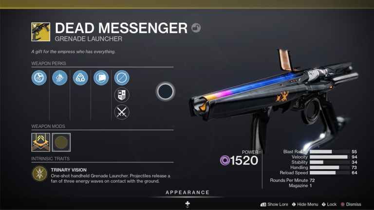 How to get the Dead Messenger Grenade Launcher in Destiny 2 | Pro Game ...