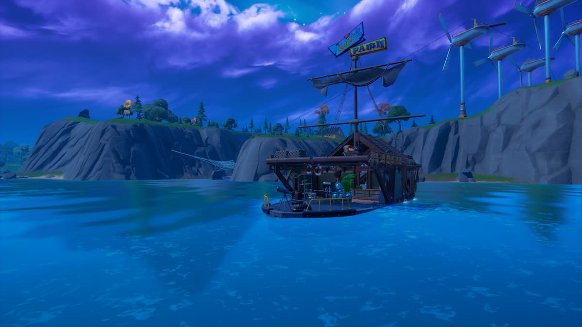 Where to visit Adrift or Pawntoon in a Motorboat in Fortnite Chapter 3 ...