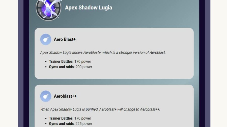 How do 'Apex' Shadow Pokémon work in Pokémon GO? - Pro Game Guides